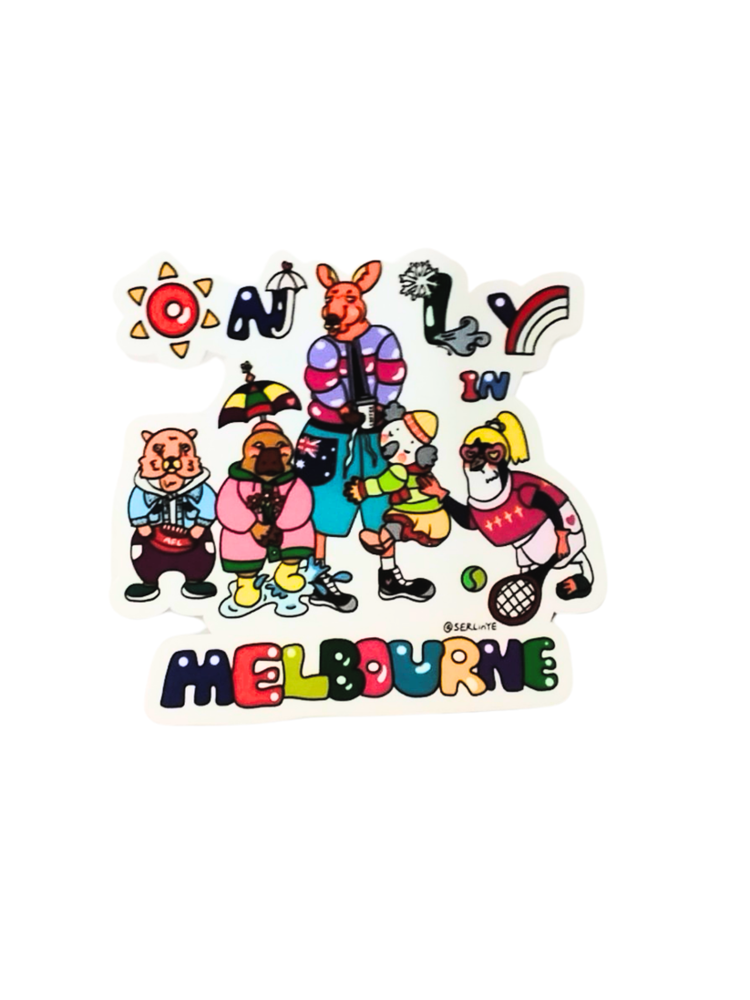 Melbourne sticker – Only in Melbourne – Mu Shop