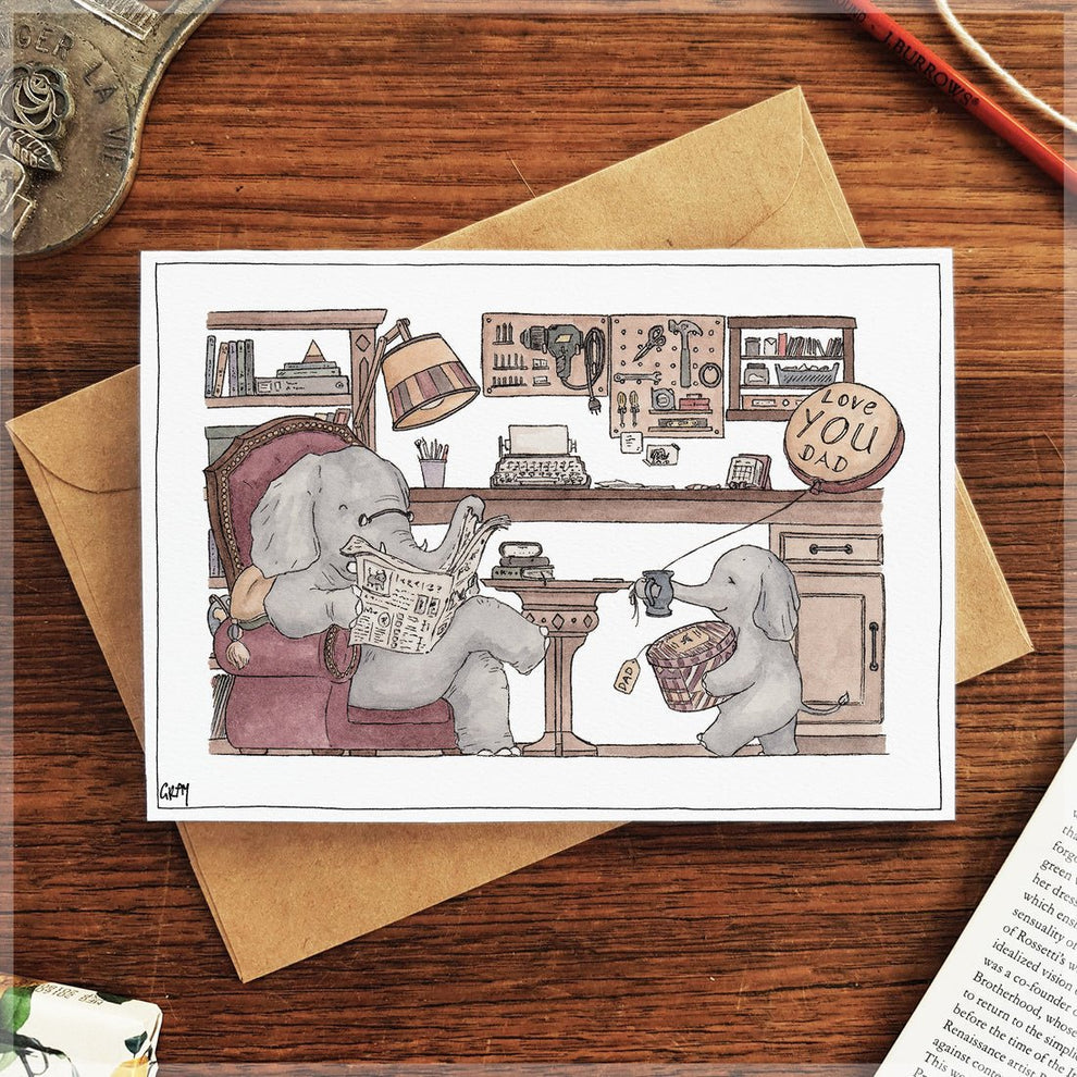 An Elephant Never Forgets - Greeting Card – Mu Shop