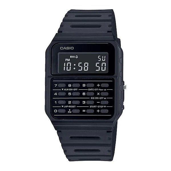 CASIO Negative Display Black Calculator Wrist Watch - CASIO - Mu Shop