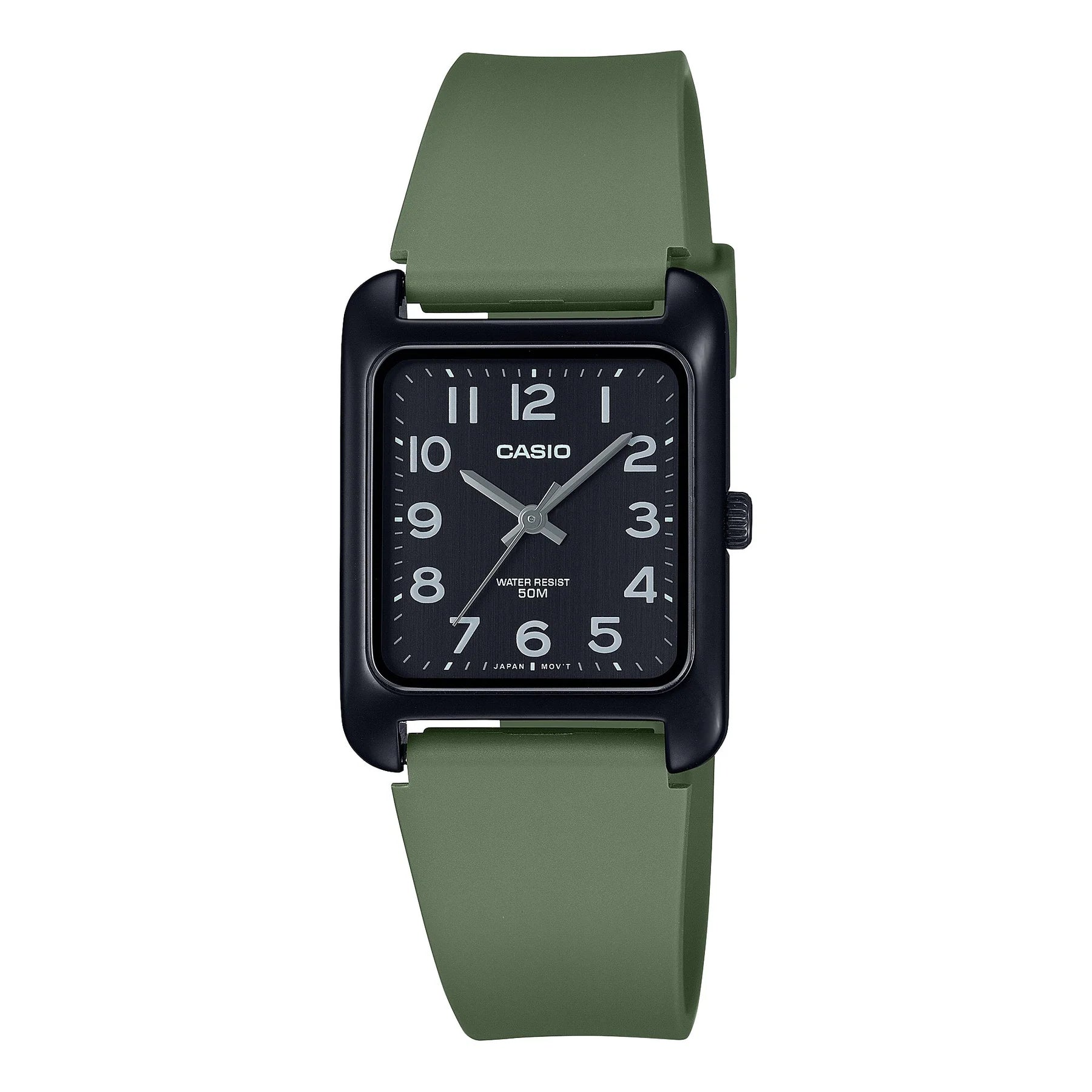 CASIO Standard GENTS ANALOGUE Green Wrist Watch - CASIO - Mu Shop