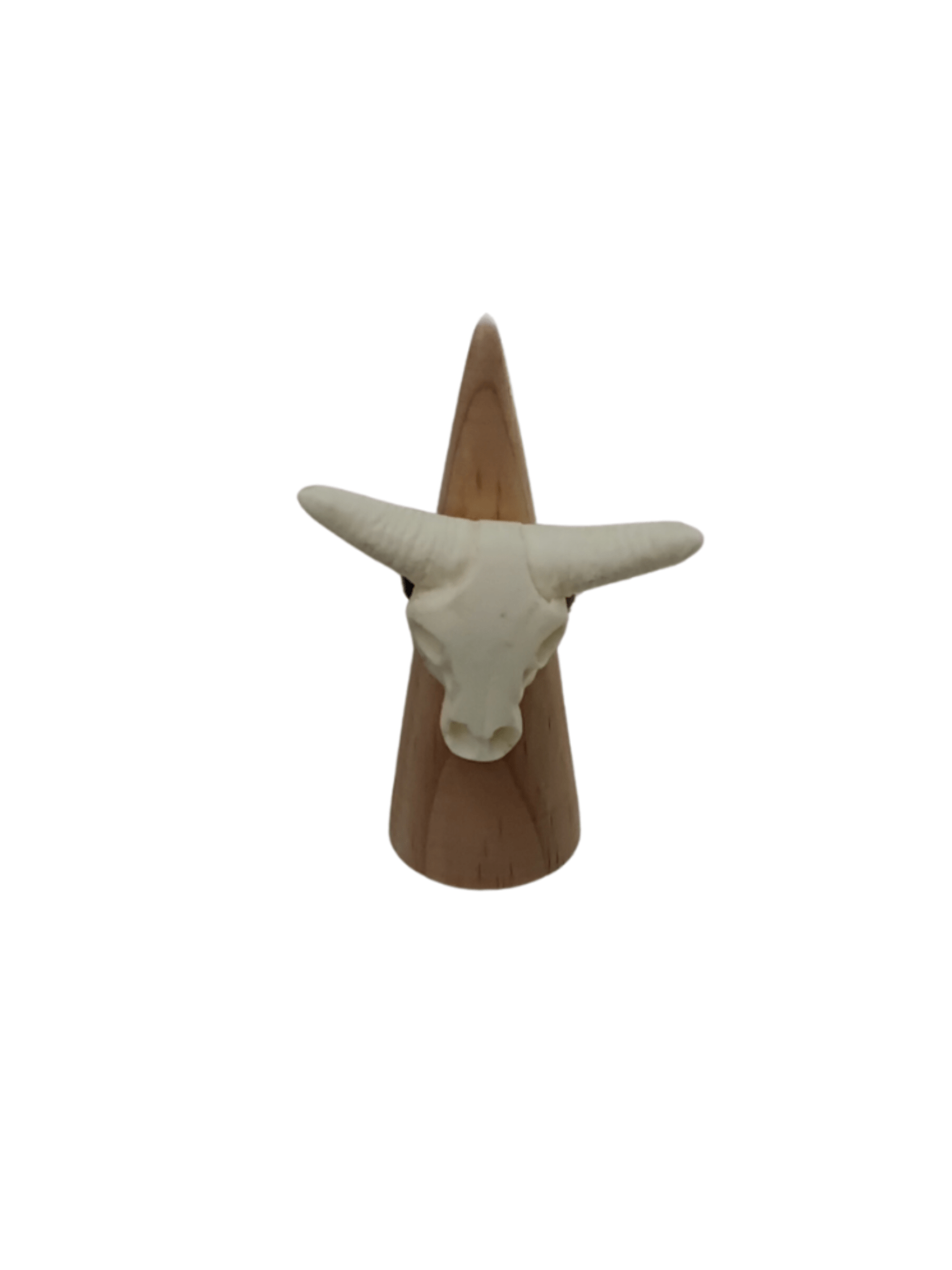 Cream Bull Skull Resin Ring - Allan the Ring Maker - Mu Shop