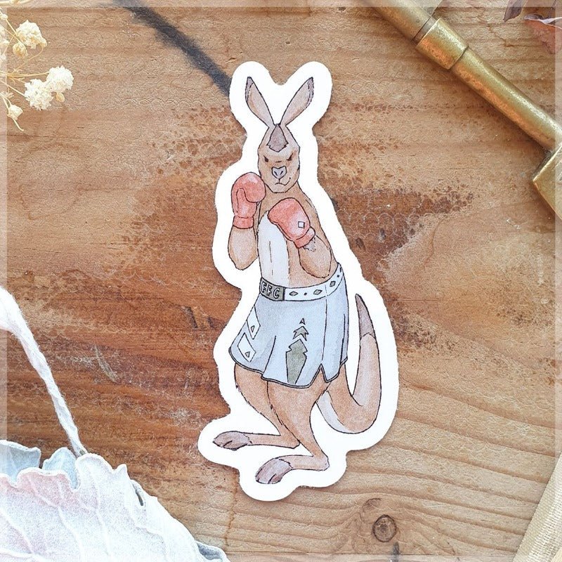 Furry Fighter ~ Vinyl Sticker - Erlenmeyer - Mu Shop