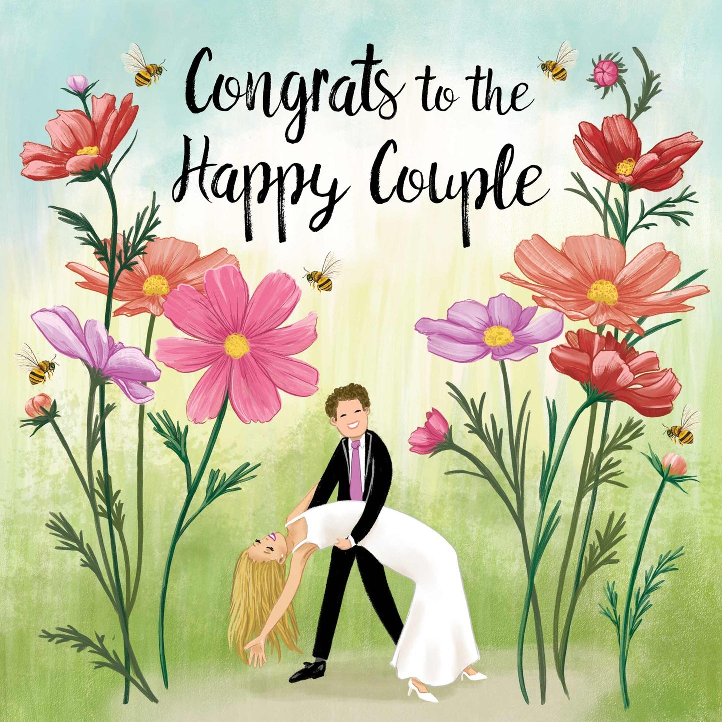 “Congrats to the Happy Couple” Greeting Card – Mu Shop