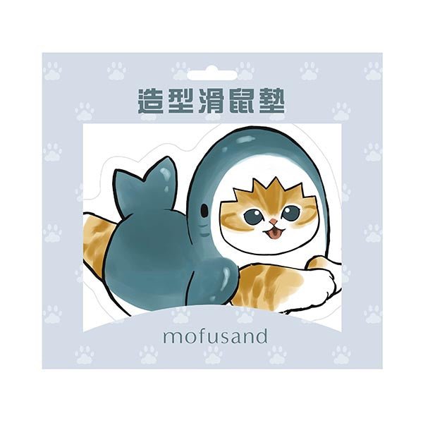 Mofusand Shaped Mouse Pad – Shark Cat - Dung Jin - Mu Shop