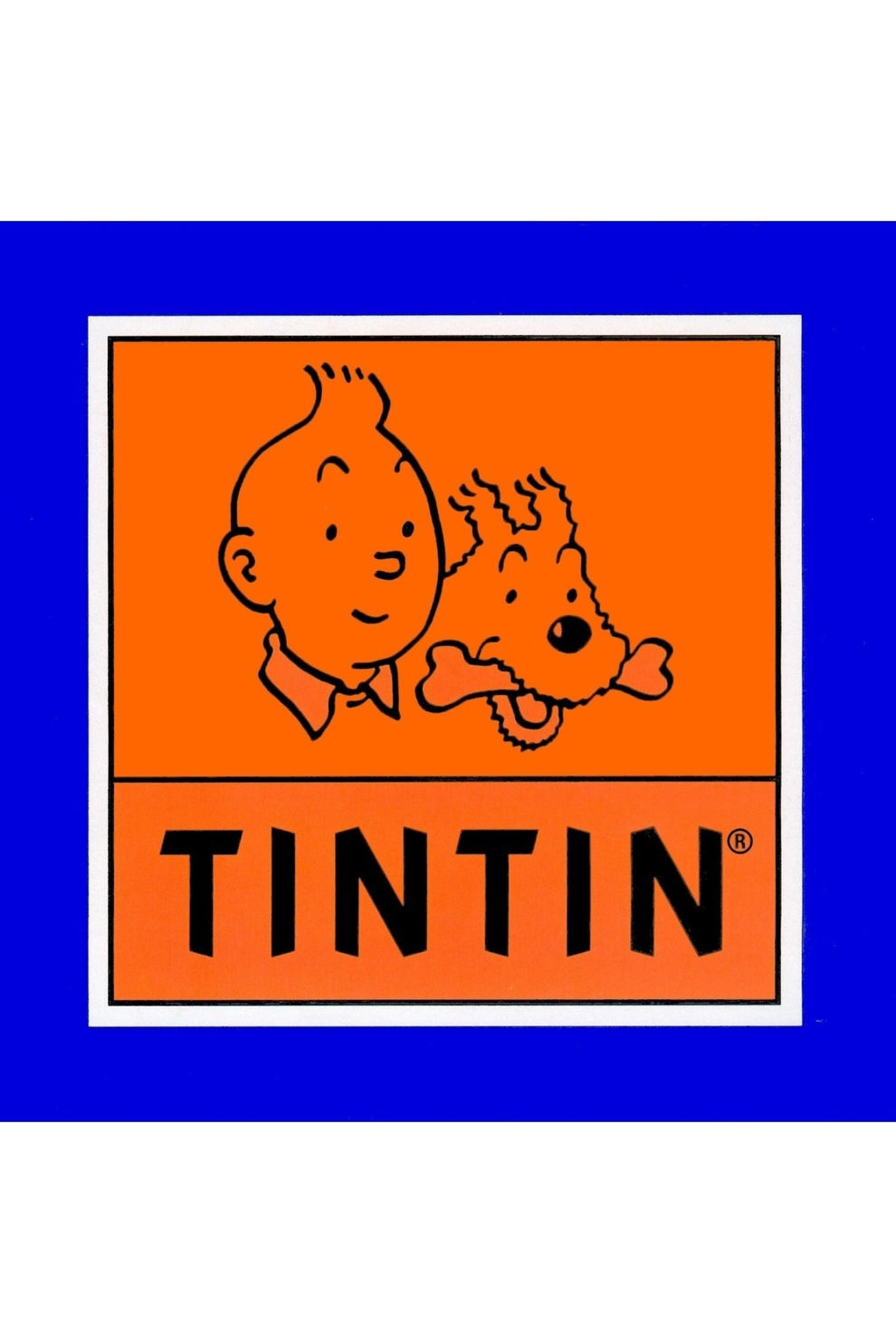 Sticker Tintin Logo - 32 X 32 cm - Tintinimaginatio (Moulinsart) - Mu Shop