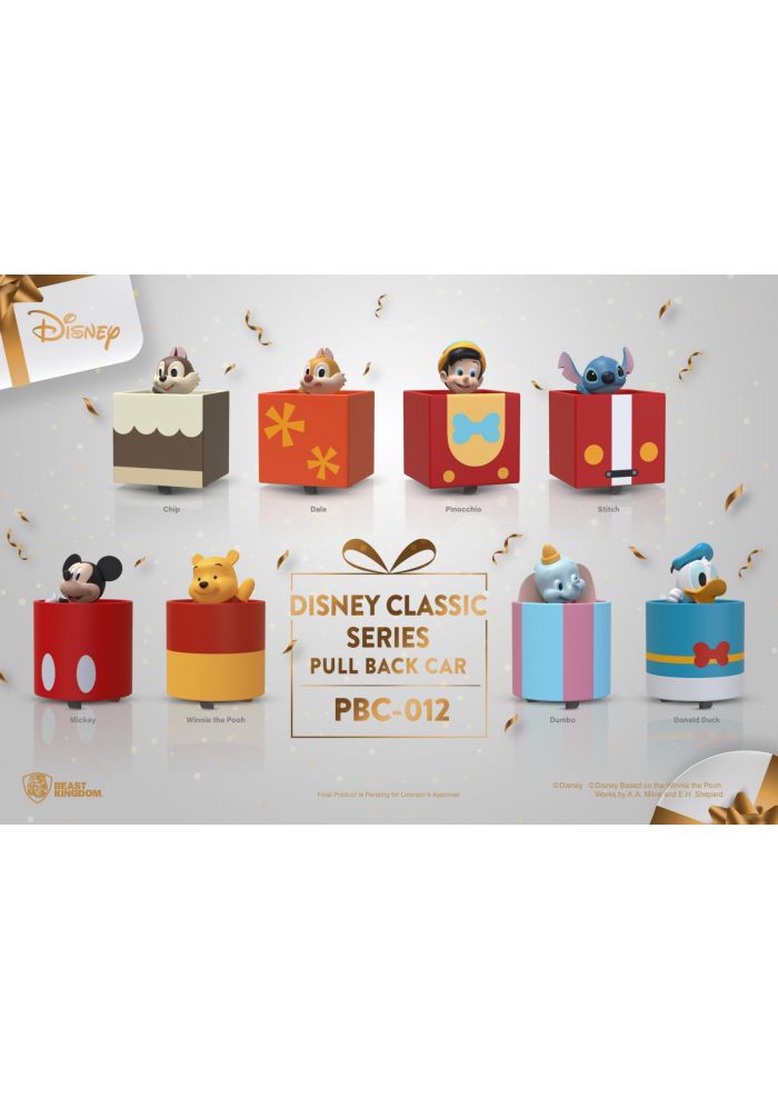 Disney - Classic Characters Pull Back Cars Blind Box - Beast Kingdom ...