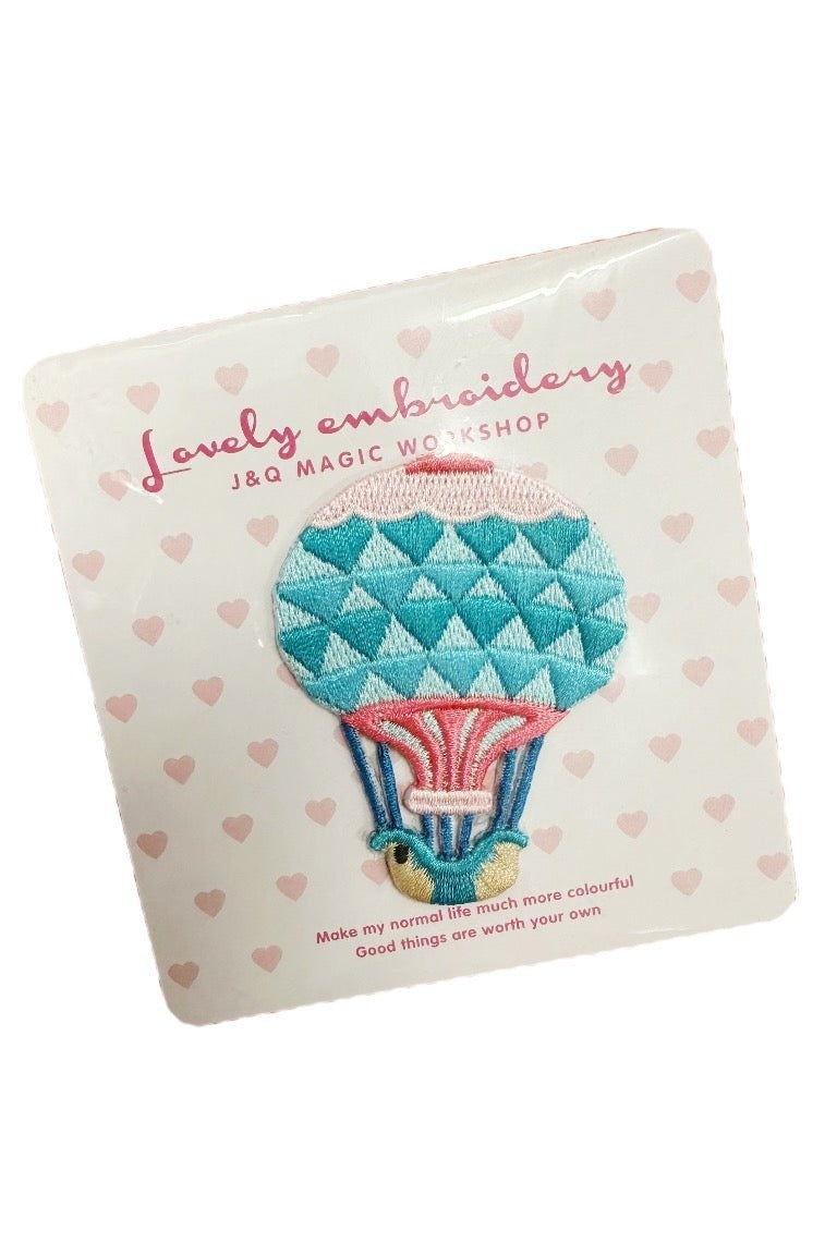 Embroidered ironing patches - Air Balloon – Mu Shop