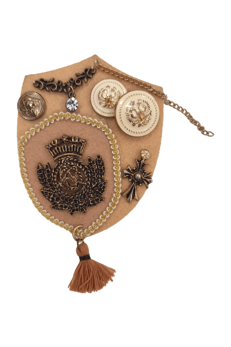 Shield Pin Brooch 6 cm x 10 cm – Mu Shop